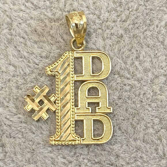 Michael Anthony | Jewelry | 4k Gold 1 Dad Pendant Fathers Day Gift ...